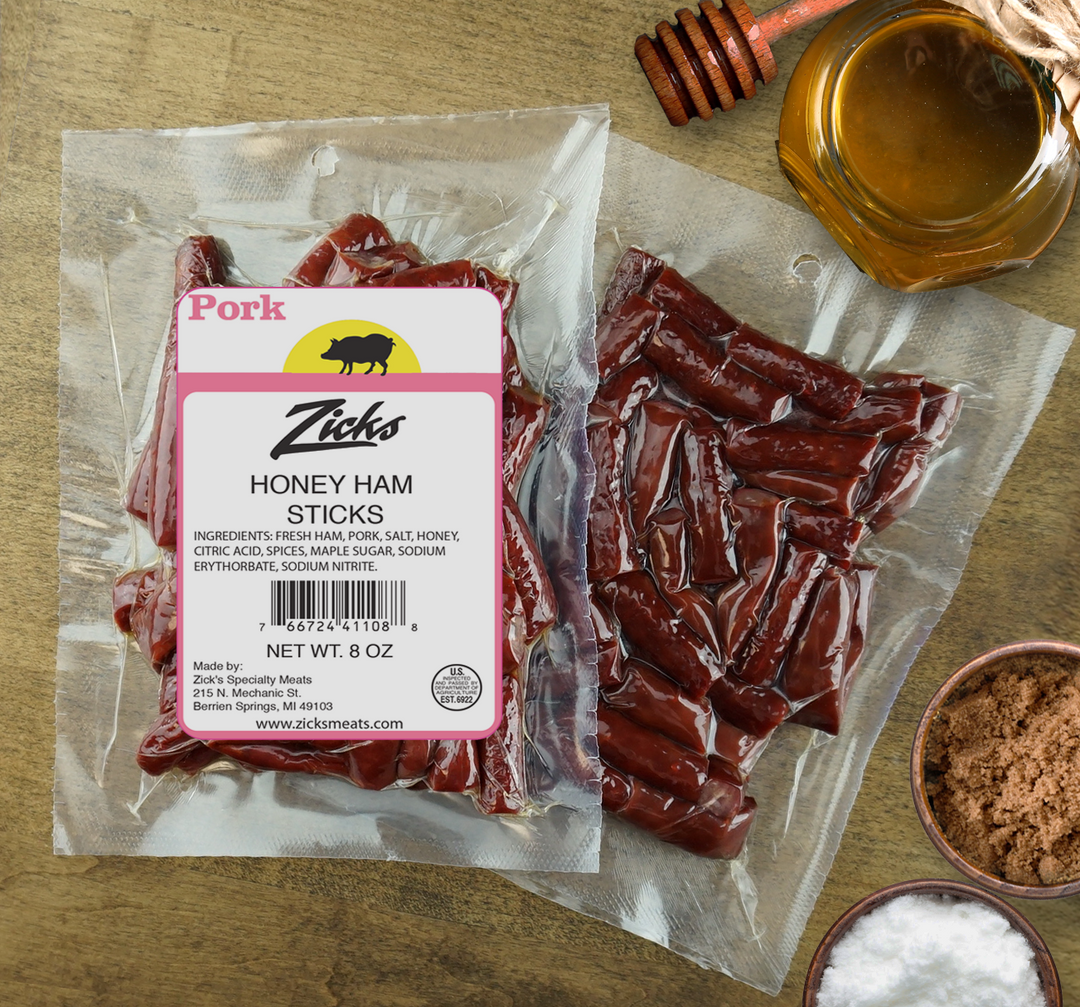 Honey Ham Sticks – Zicks Specialty Meats