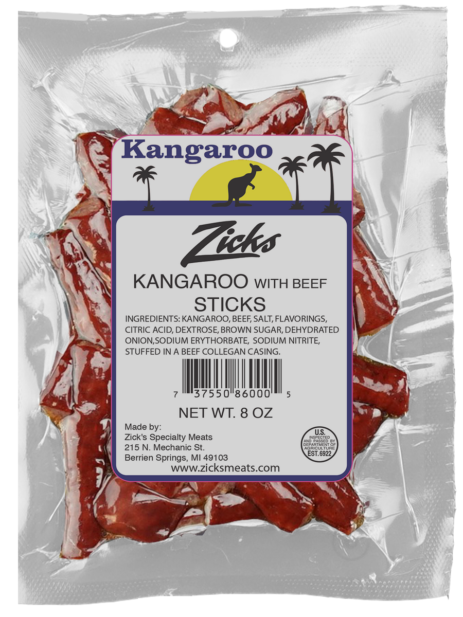Gourmet Wild Game Sausage & Exotic Jerky: Kangaroo – Zicks Specialty Meats