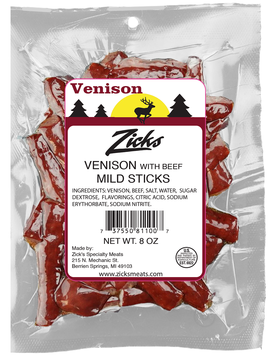 Gourmet Venison meat snacks & sausage – Zicks Specialty Meats